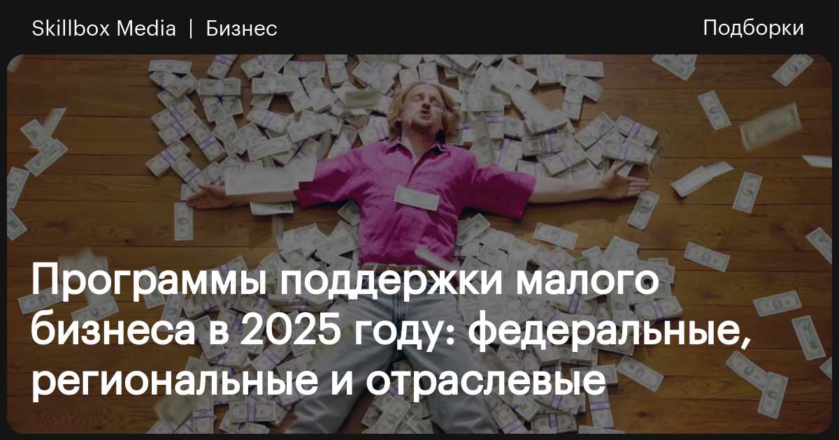 Как малый бизнес может получить господдержку в 2025 году / Skillbox Media