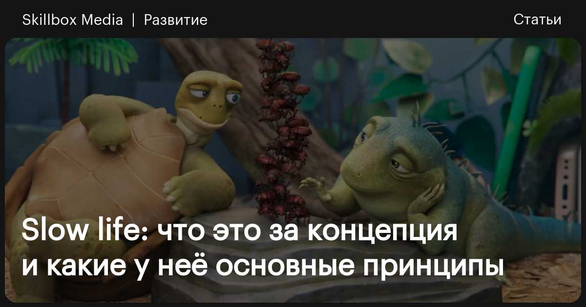 Slow life: что это за концепция и какие у неё основные принципы ...