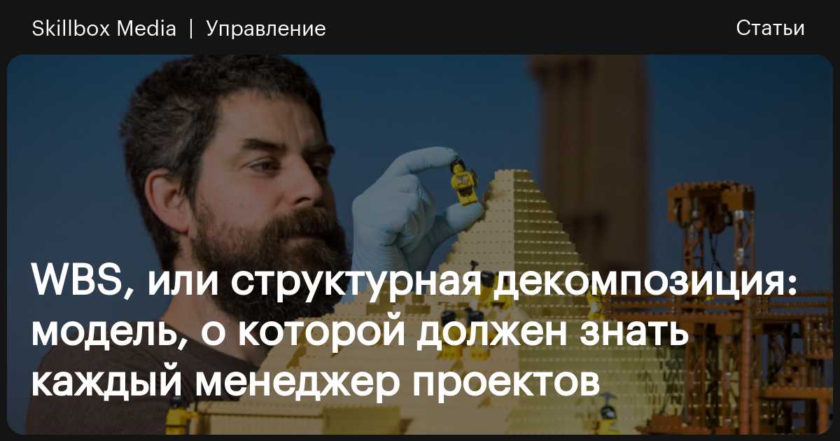 WBS, или структурная декомпозиция проекта: что это и в чём суть / Skillbox Media