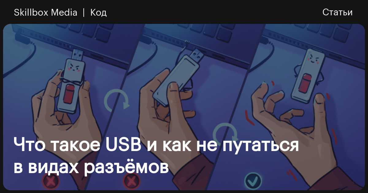 USB: что это за разъёмы, каких видов бывают и как в них не запутаться / Skillbox Media