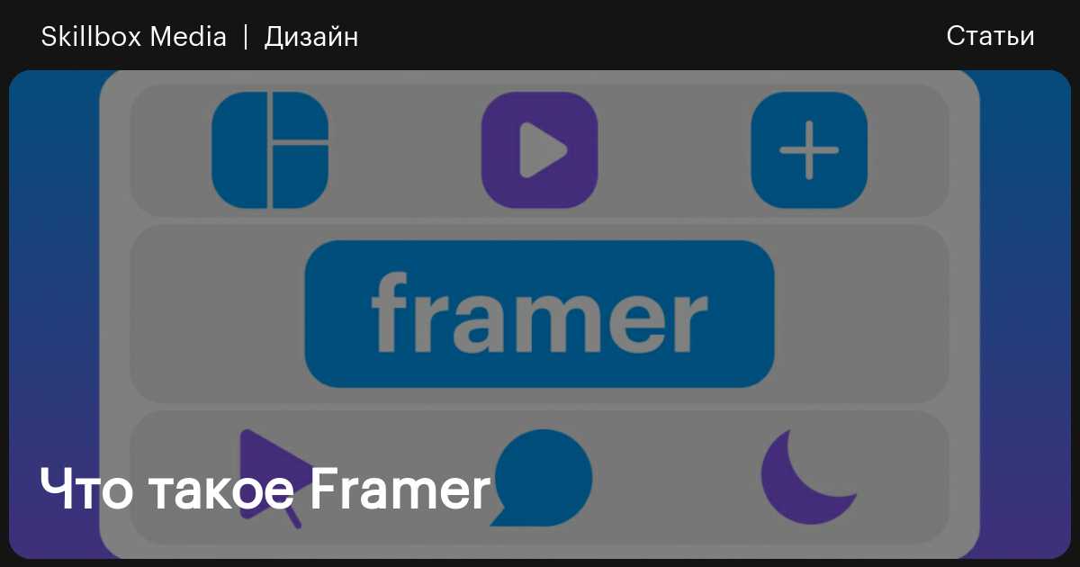 Новый конструктор сайтов Framer: большой обзор на программу / Skillbox Media