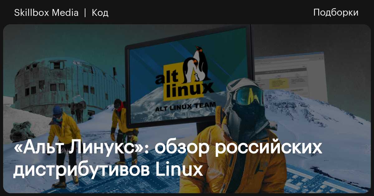 ALT Linux: основные дистрибутивы российской операционной системы / Skillbox Media