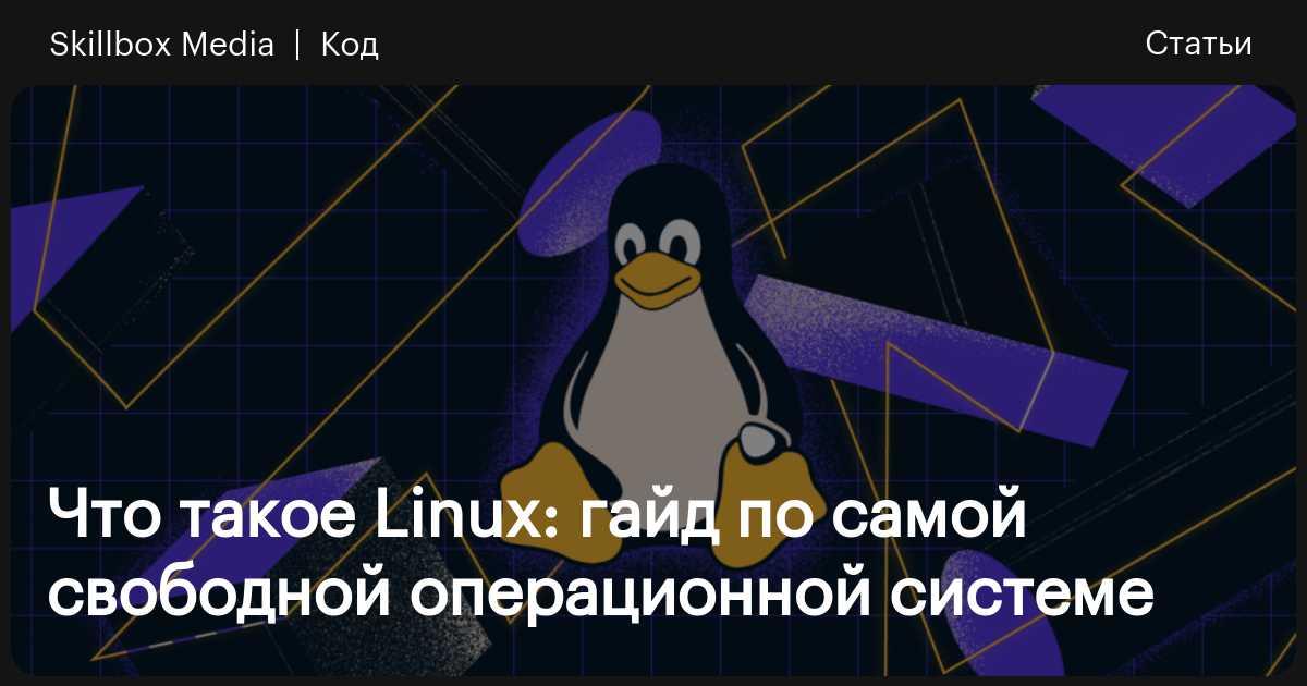 ОС Linux: что это за операционная система — гайд для новичков / Skillbox Media