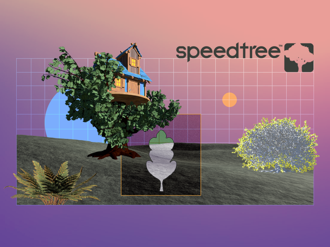 Обзор базовых возможностей SpeedTree — инструмента для создания ...