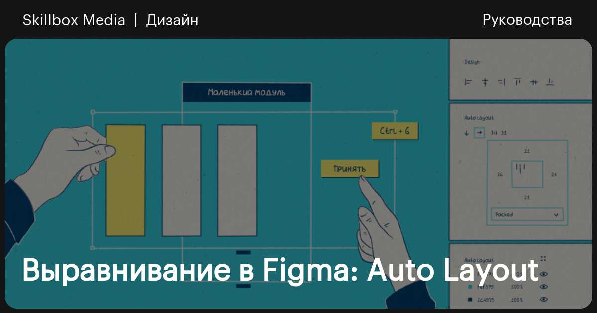 Инструкция. Выравнивание в Figma: Auto Layout / Skillbox Media