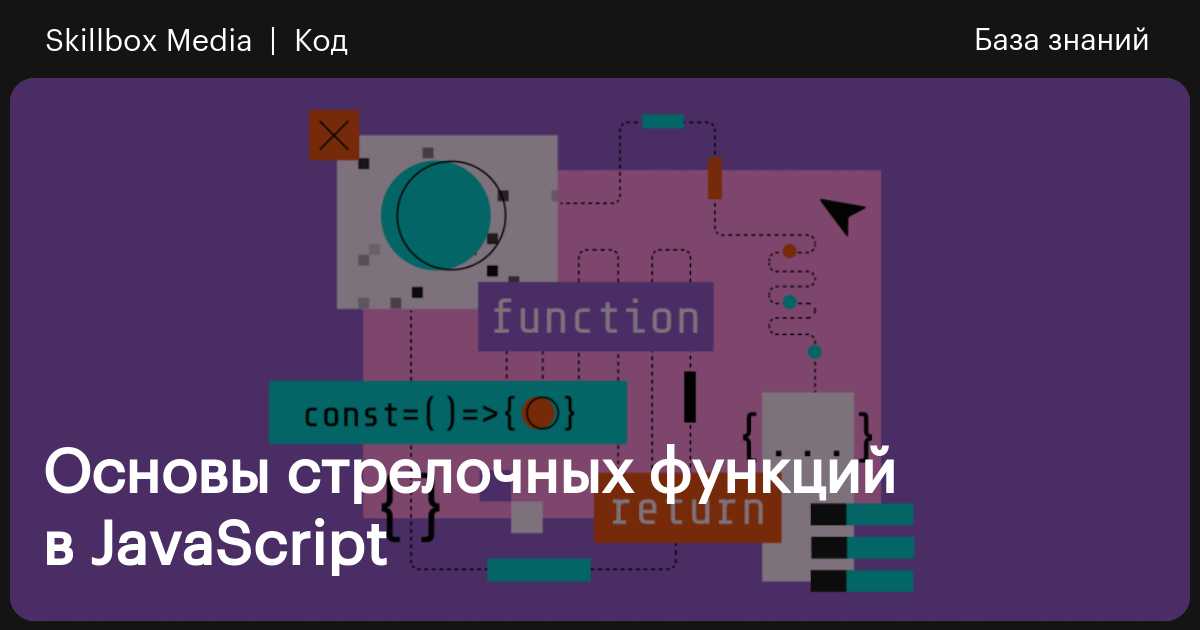 Стрелочные функции в JavaScript: понятие, синтаксис, примеры / Skillbox Media